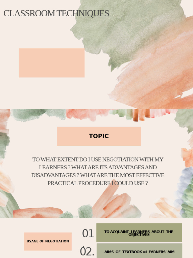 Classroom Techniques | PDF