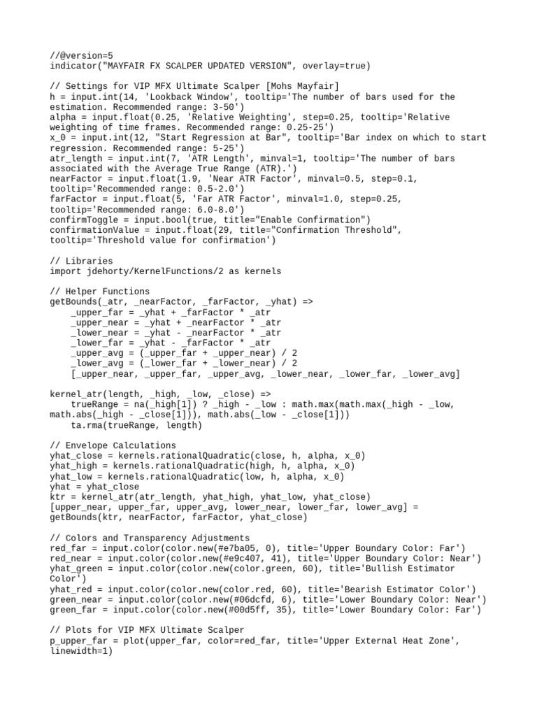 Mayfair Scalper Updated Version | PDF | Applied Mathematics | Signal Processing