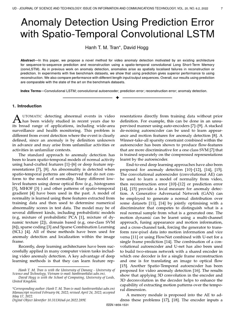 Anomaly Detection Using Prediction Error Cc5b2ed6 | PDF | Receiver Operating Characteristic ...