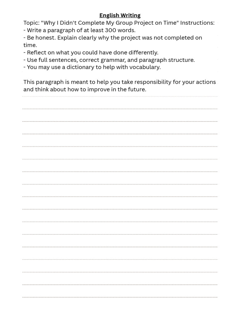 English Writing Prompt | PDF
