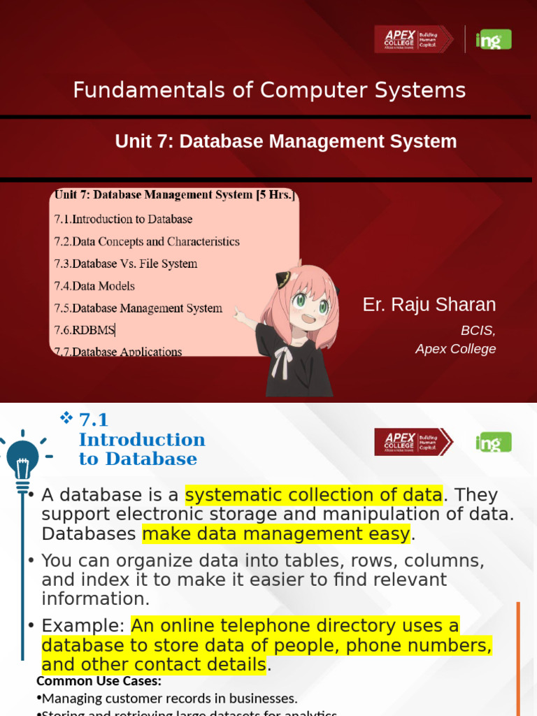Unit7DatabaseManagementSystem_adaaeef4-8602-4b84-8b7a-804e48300a56_177274_ | PDF | Databases ...