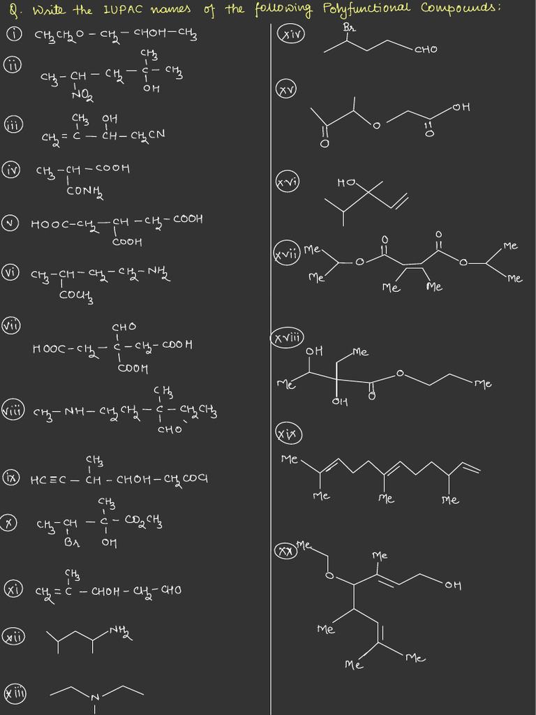IUPAC Nomenclature Part 3 | PDF
