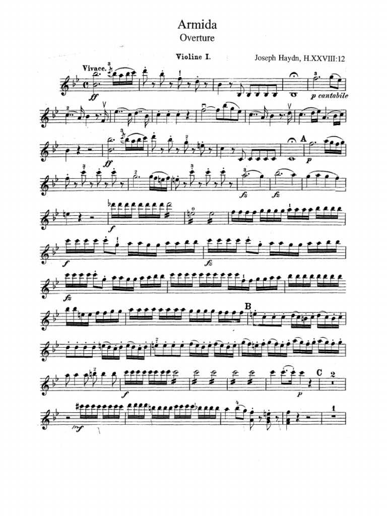 Haydn Armida Overture | PDF