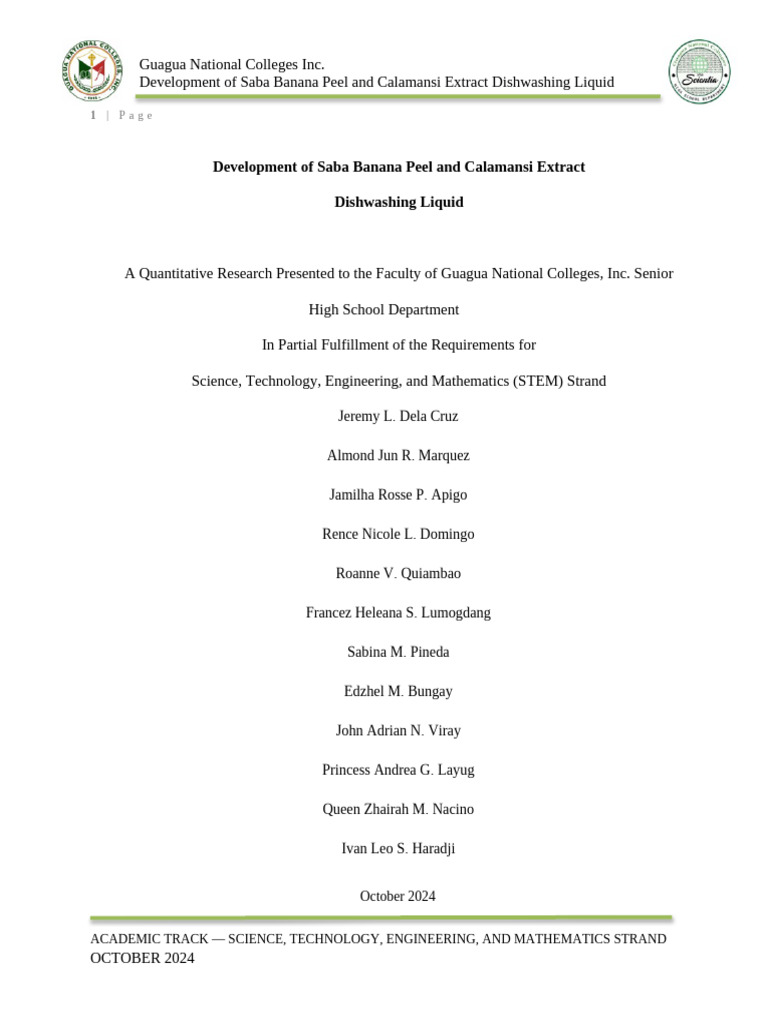 Capstone Project Group 2 Galilee Naturale | PDF | Banana