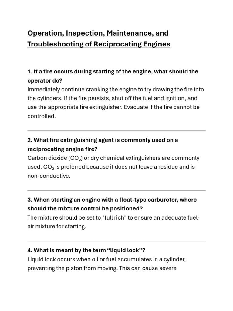 Operation, Inspection, Maintenance | PDF | Carburetor | Engines