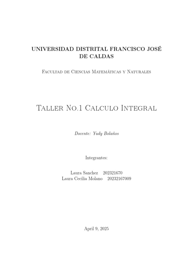 Cálculo Integral: Ejercicios y Soluciones | PDF | Integral | Análisis ...
