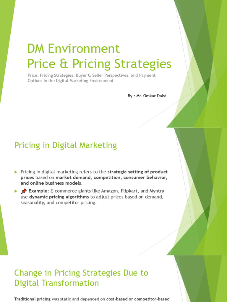 Digital Product Pricing Class 3 | PDF | Pricing | Prices