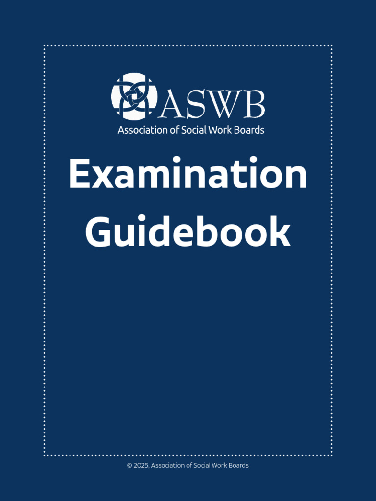 ASWB-Exam-Guidebook (1) | PDF | Social Work | Psychometrics