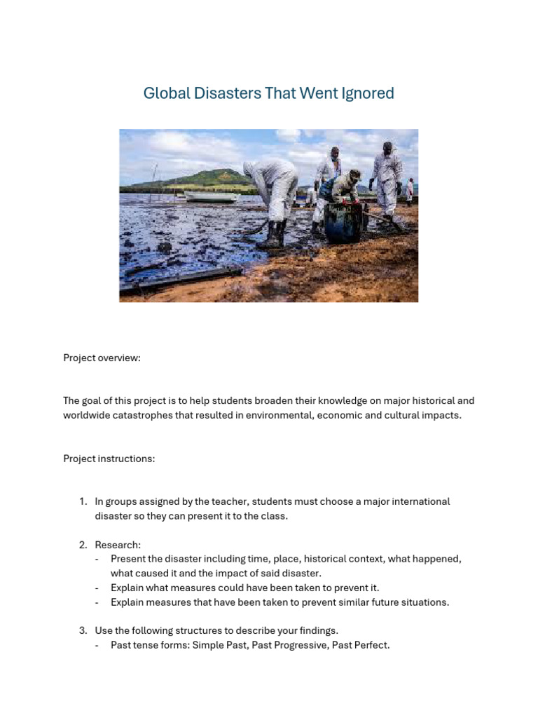 Final Project - Global Disasters That Went Ignored | PDF