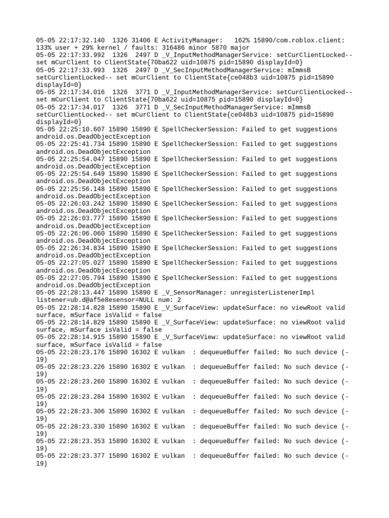 Log | PDF | Android (Operating System) | Software Engineering