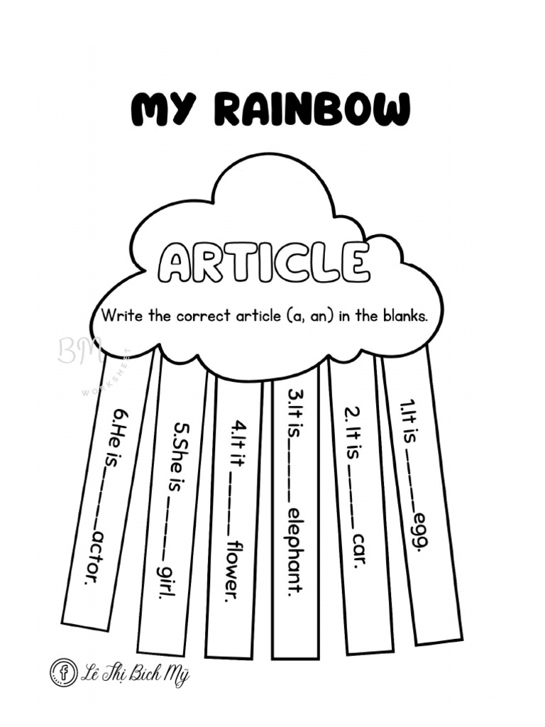 My Rainbow (Article, This or These, Verb To Be) | PDF