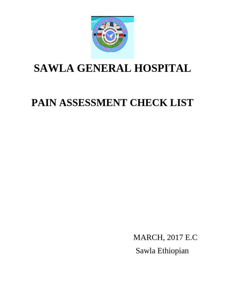 Pain Assessment Check List | PDF | Patient | Analgesic
