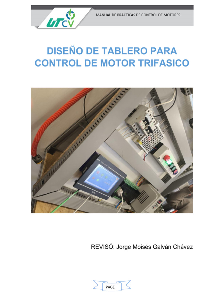 Diseño de Tablero para Motor Trifásico | PDF | Motor eléctrico | Motores