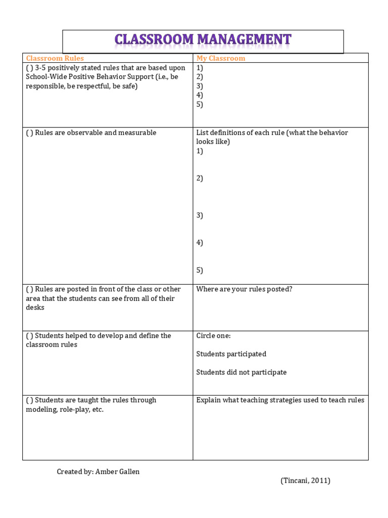 Classroom Management Handout 2 | PDF | Reinforcement | Psychological ...