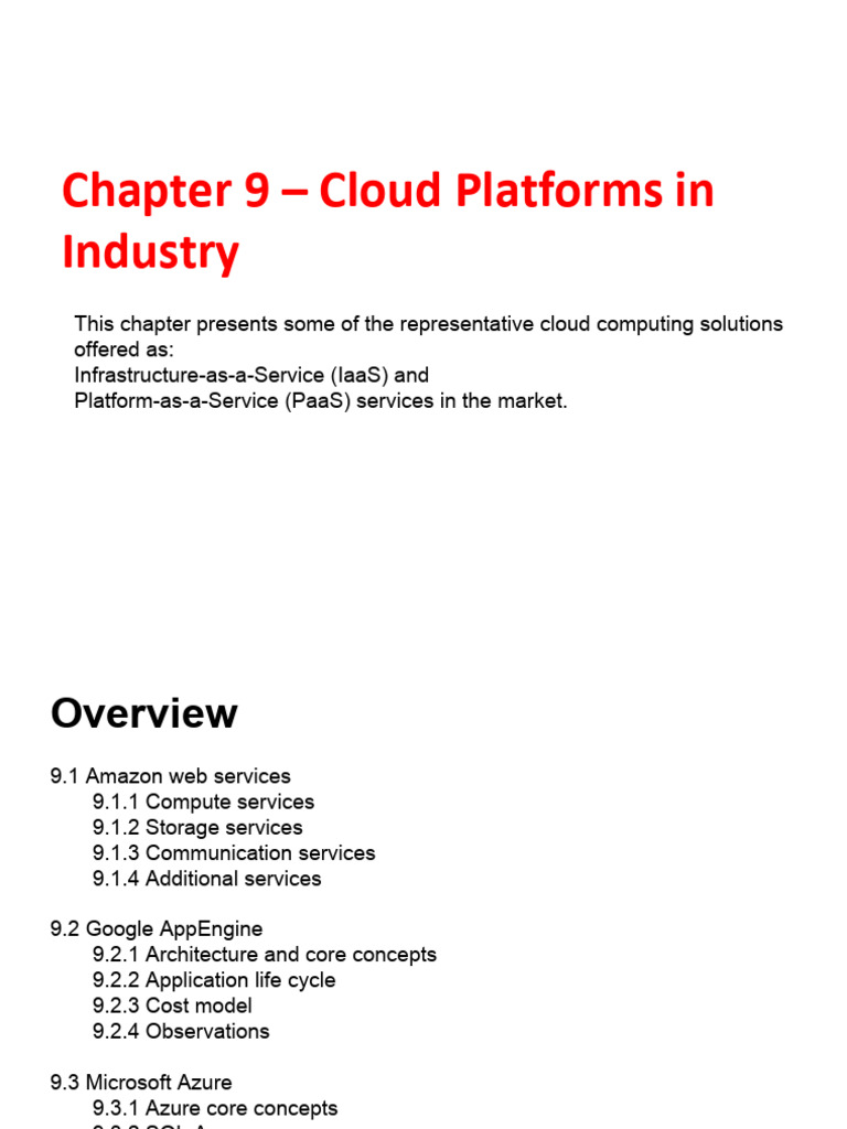 BCA Cloud Computing Mod 3 | PDF | Microsoft Azure | Amazon Web Services