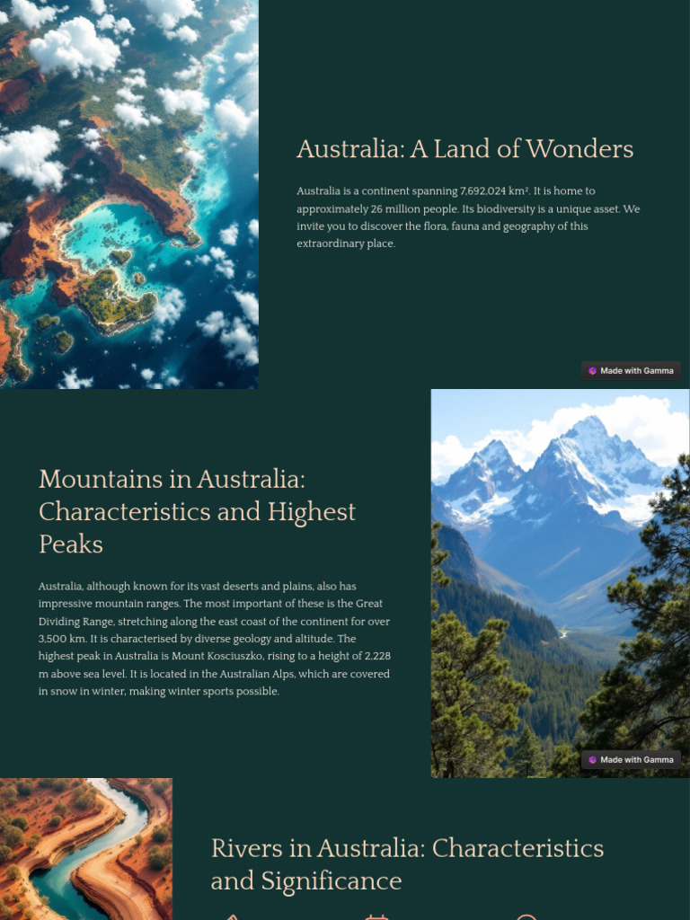 Discover Australia's Unique Biodiversity | PDF | Australia | Mountains