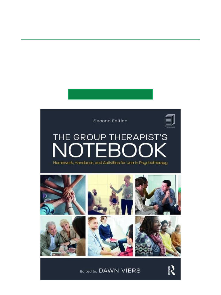 The Group Therapist's Notebook Homework, Handouts, and Activities For ...