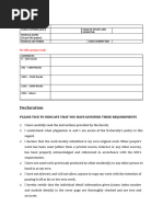 Student Declaration of Original Work | PDF