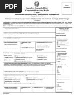 Italian Passport Form MOD 1 | PDF