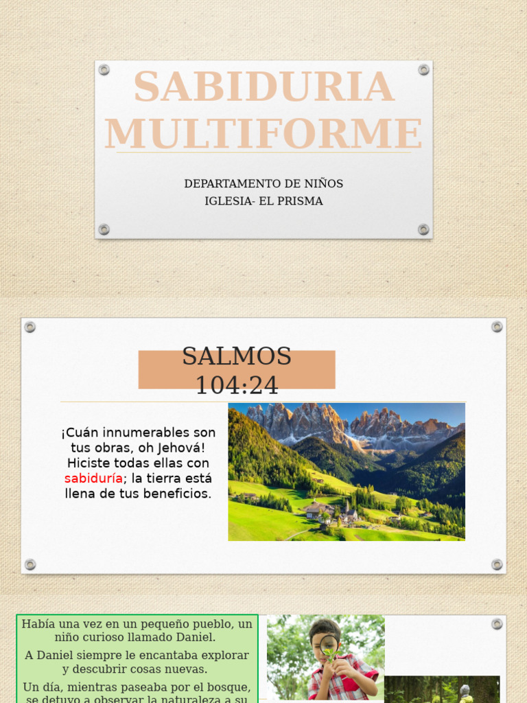 Sabiduría Divina en la Naturaleza | PDF | Dios | Sabiduría