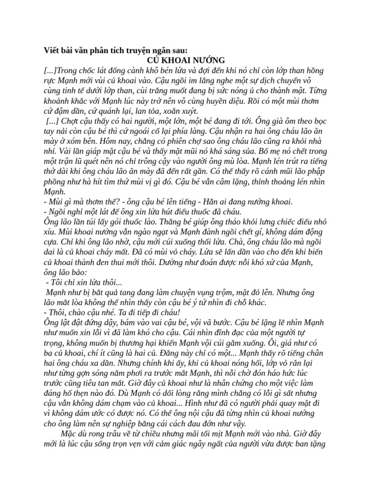 C Khoai Nư NG | PDF