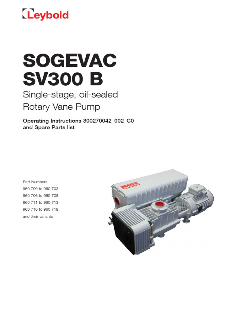 002 C0 SV300B en | PDF | Pump | Valve