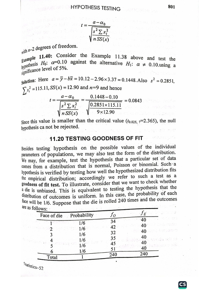 Chi Square & Goodness of Fit | PDF