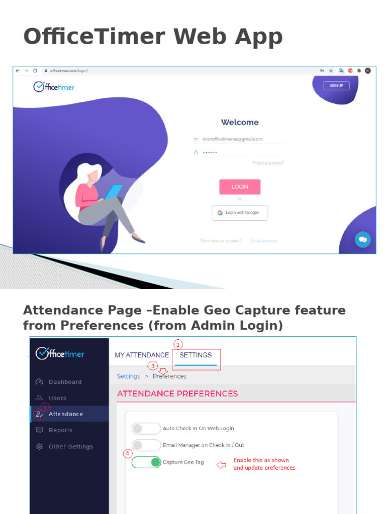 Attendance User Manual WebApp | PDF