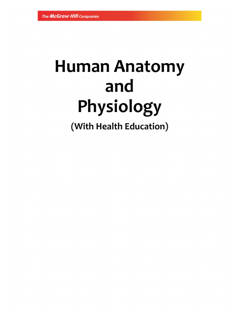 Human Anatomy and Physiology With Health Education 0071077731 ...