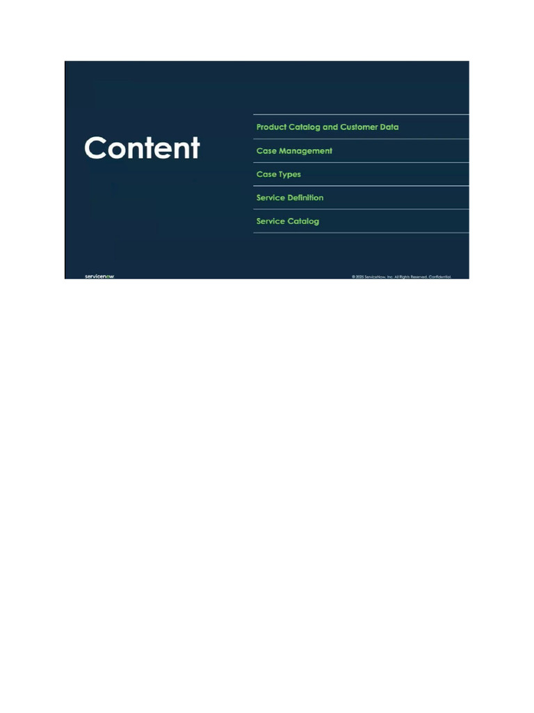 Service Catalog | PDF