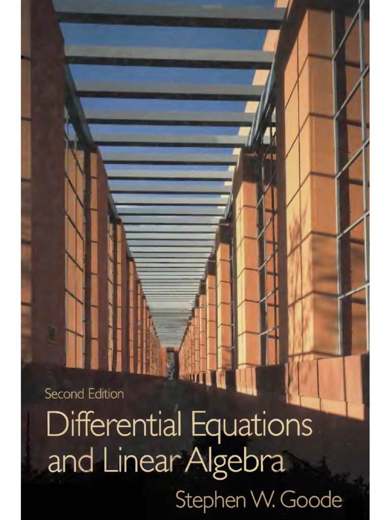 Differential Equations and Linear Algebra Stephen Goode, 2nd Edition | PDF