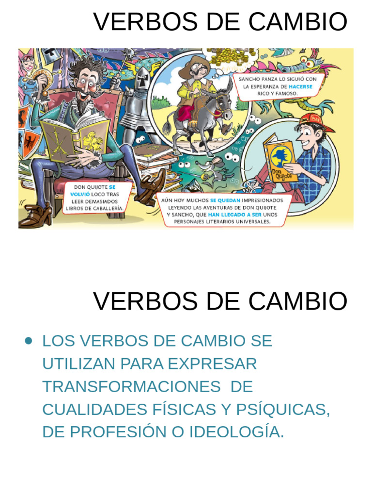 Verbos de Cambio | PDF