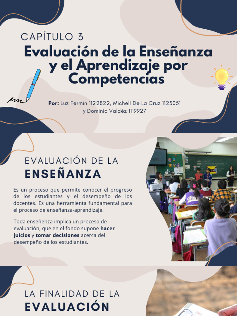 Evaluación de Enseñanza para El Aprendizaje Por Competencias | PDF | Evaluación | Aprendizaje