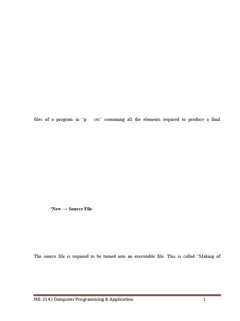 C Programming IDE Basics and Execution | PDF | Integer (Computer ...