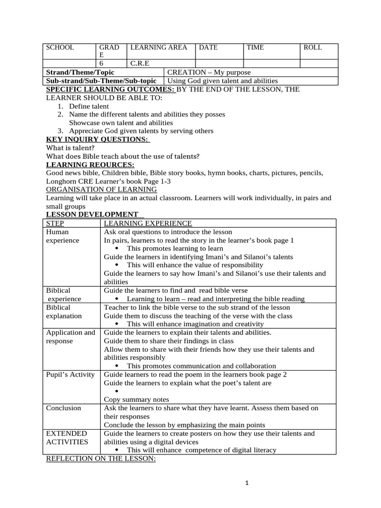 0721634274 Gr 6 Cre Lesson Plans Term 1 2 and 3 Longhorn Cre | PDF | Bible | Ten Commandments
