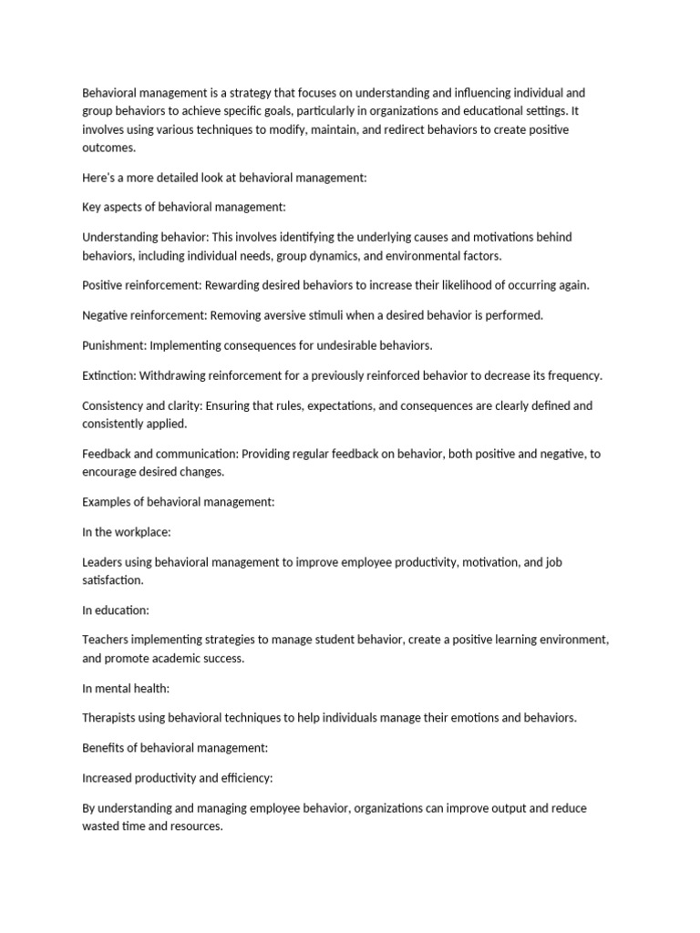 Behavioral Mana-WPS Office | PDF