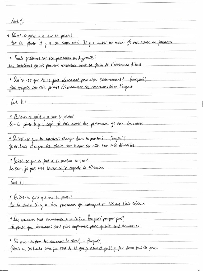 Handwritten - 2025!02!10 French Photo Cards | PDF