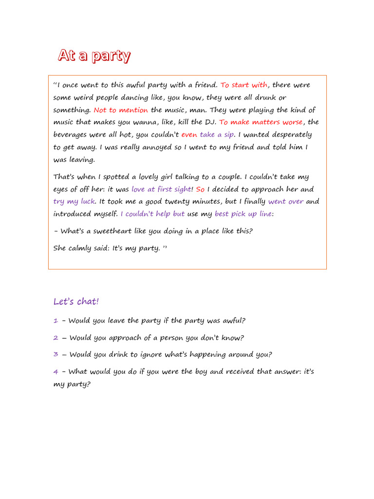 I once went to this awful party with a friend | PDF