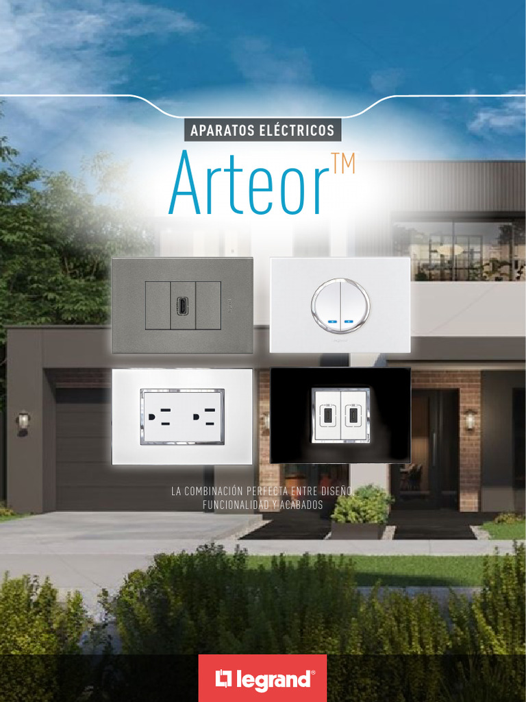 Catalogo Aparatos Electricos Arteor Legrand v2 | PDF | USB | Electrónica
