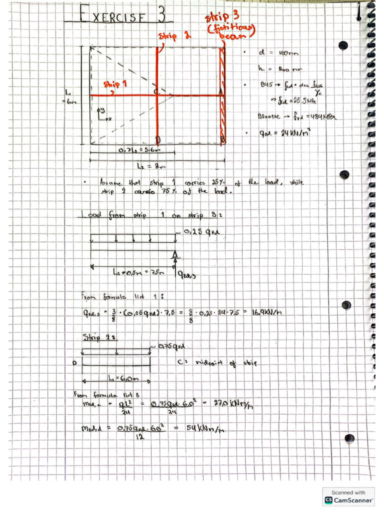 TKT4222 Betongkonstruksjoner 3: Exercise-3 | PDF