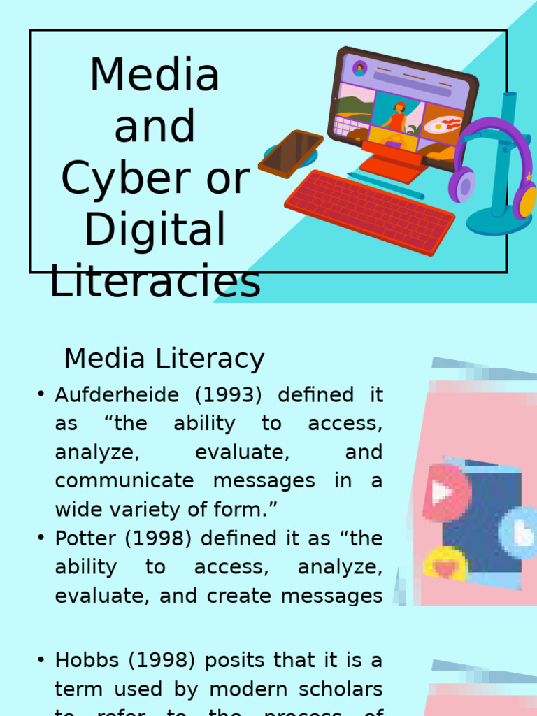 Media Literacy Education Presentation in Colorful Illustrative Style ...