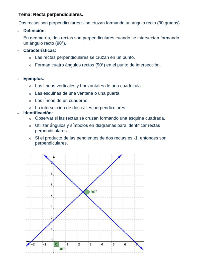 Tema Lineas Perpendiculares y Paralelas | PDF