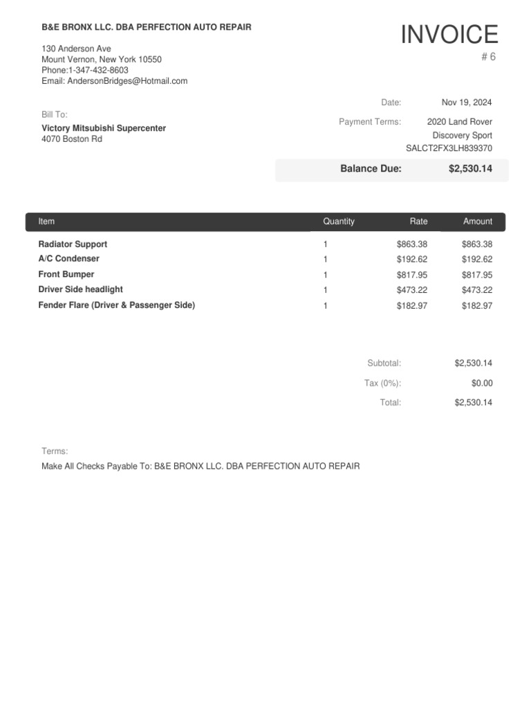Invoice 6 | PDF