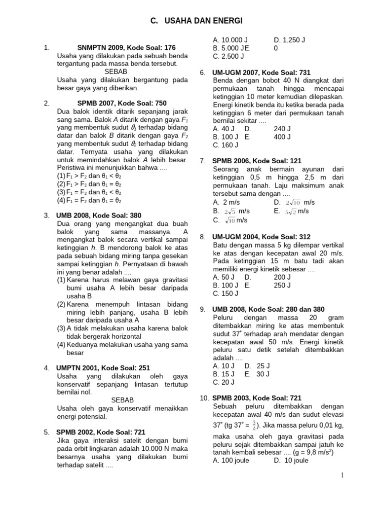 Latihan Soal Kelas XI | PDF