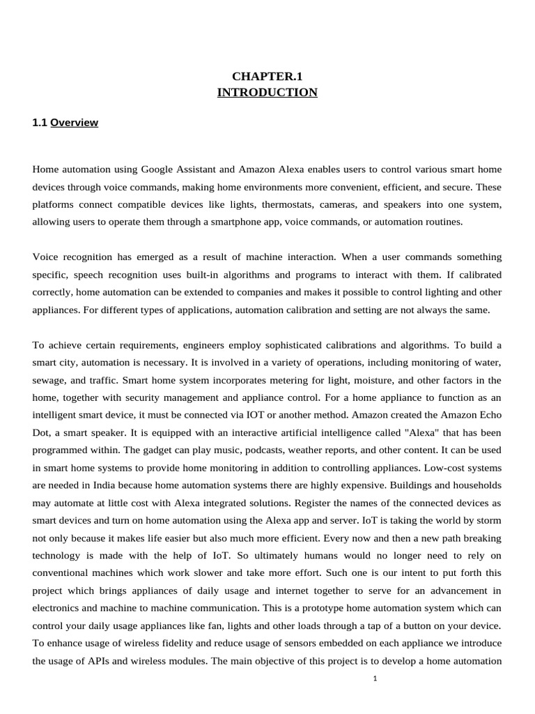 Final Year Report (Phase1) | PDF | Home Automation | Arduino
