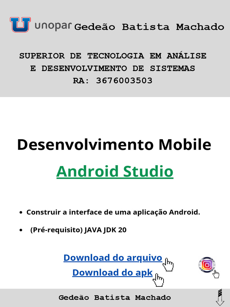 Desenvolvimento Mobile | PDF | Aplicativo para celular | Android ...