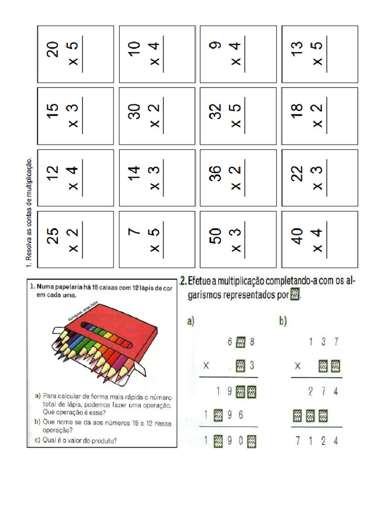 Multiplicação | PDF