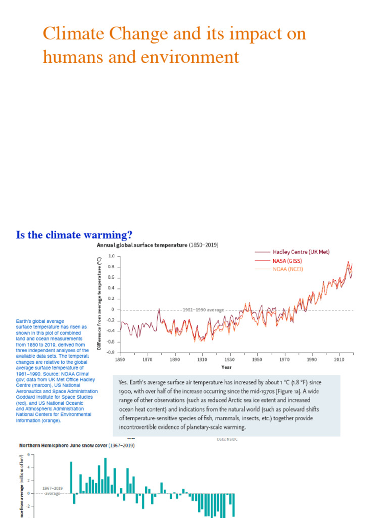 Impact of Climate Change on Humans | PDF