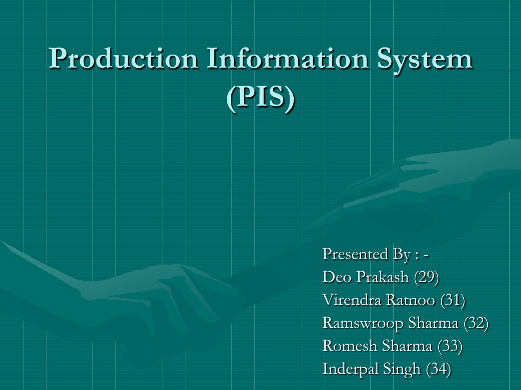 Production Information System | PDF | Inventory | Science And Technology