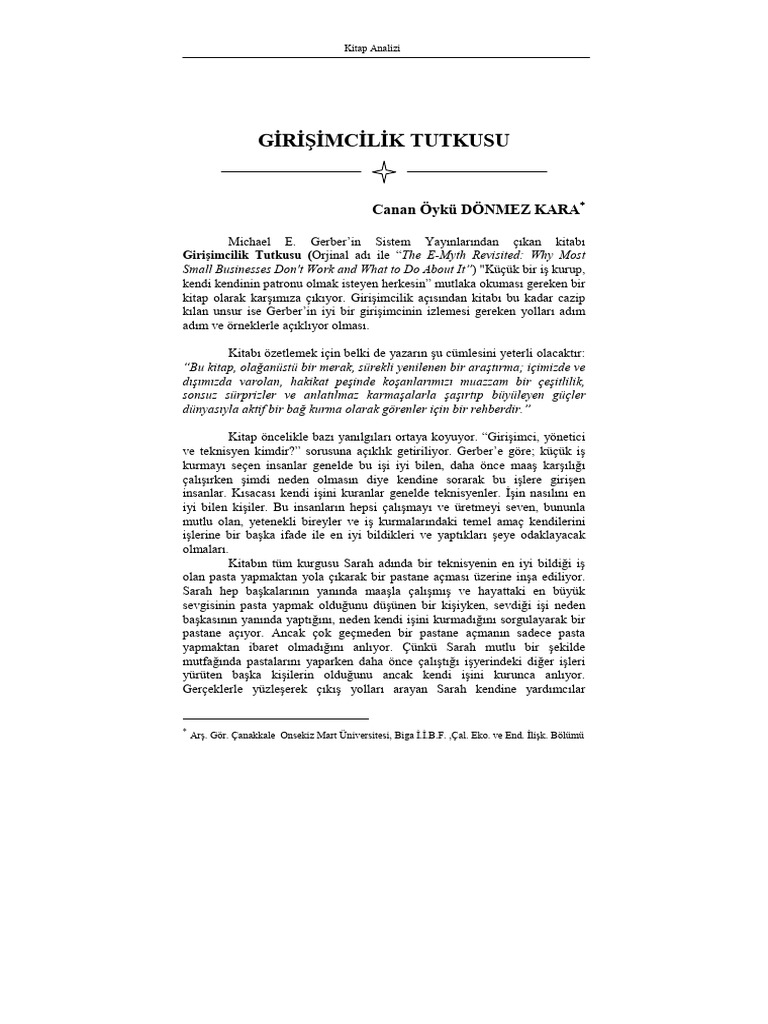 Arastirmax Girisimcilik Tutkusu 1 | PDF